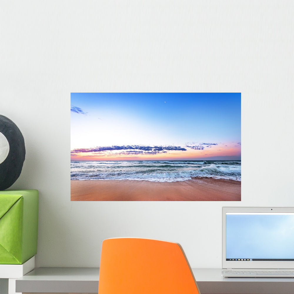 Sunrise Beach Wall Decal - WallMonkeys.com – Wallmonkeys