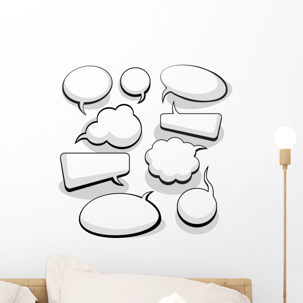 Speech and Thought Bubbles Wall Decal – Wallmonkeys