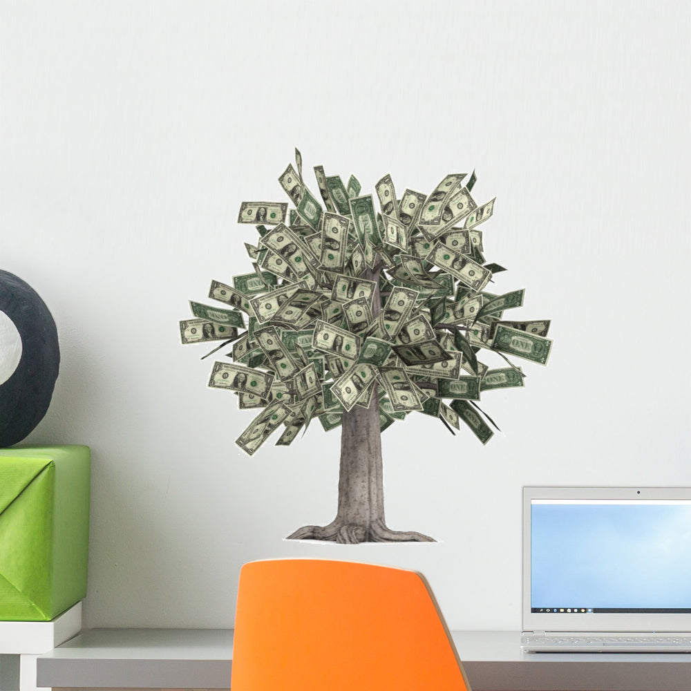 Money Tree Wall Decal – Wallmonkeys