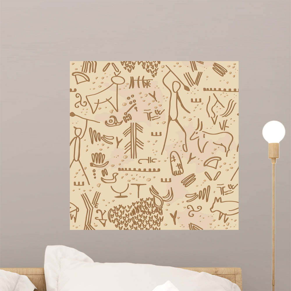 Cave Petroglyphs Wall Mural – Wallmonkeys