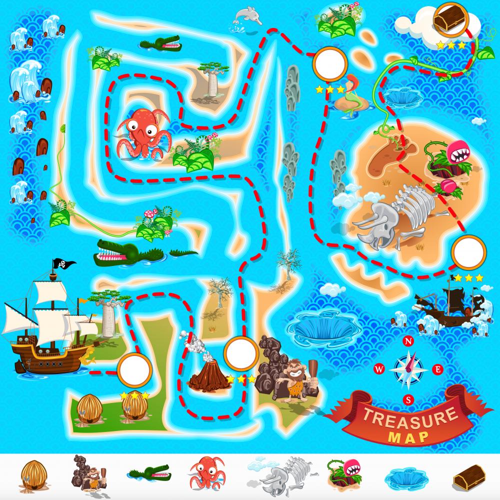 Kids Pirate Map