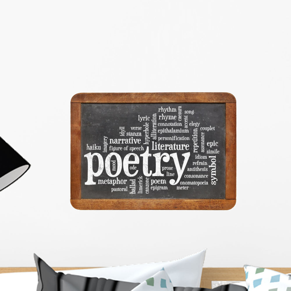 Poetry Word Cloud Wall Decal - WallMonkeys.com – Wallmonkeys