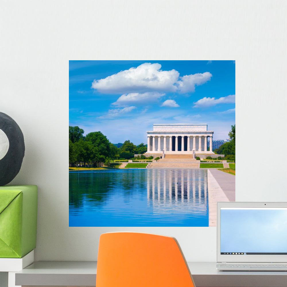 Abraham Lincoln Memorial Reflection Pool Washington Wall Decal ...