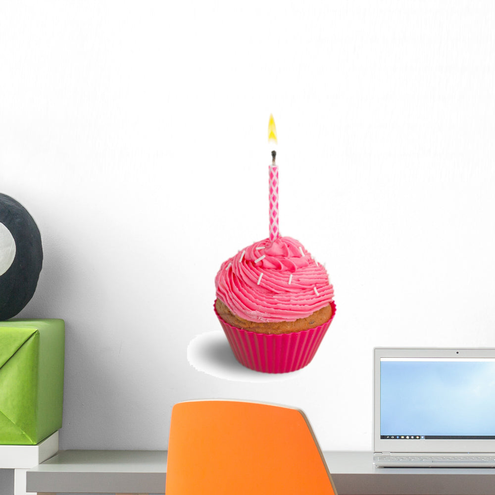 Birthday Cupcake Cake Wall Decal - WallMonkeys.com – Wallmonkeys