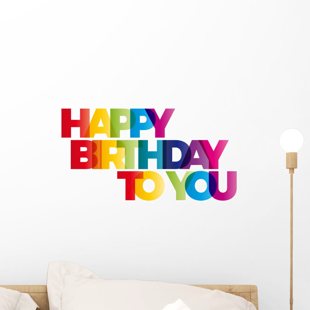 Happy Birthday Wall Decal - WallMonkeys.com – Wallmonkeys