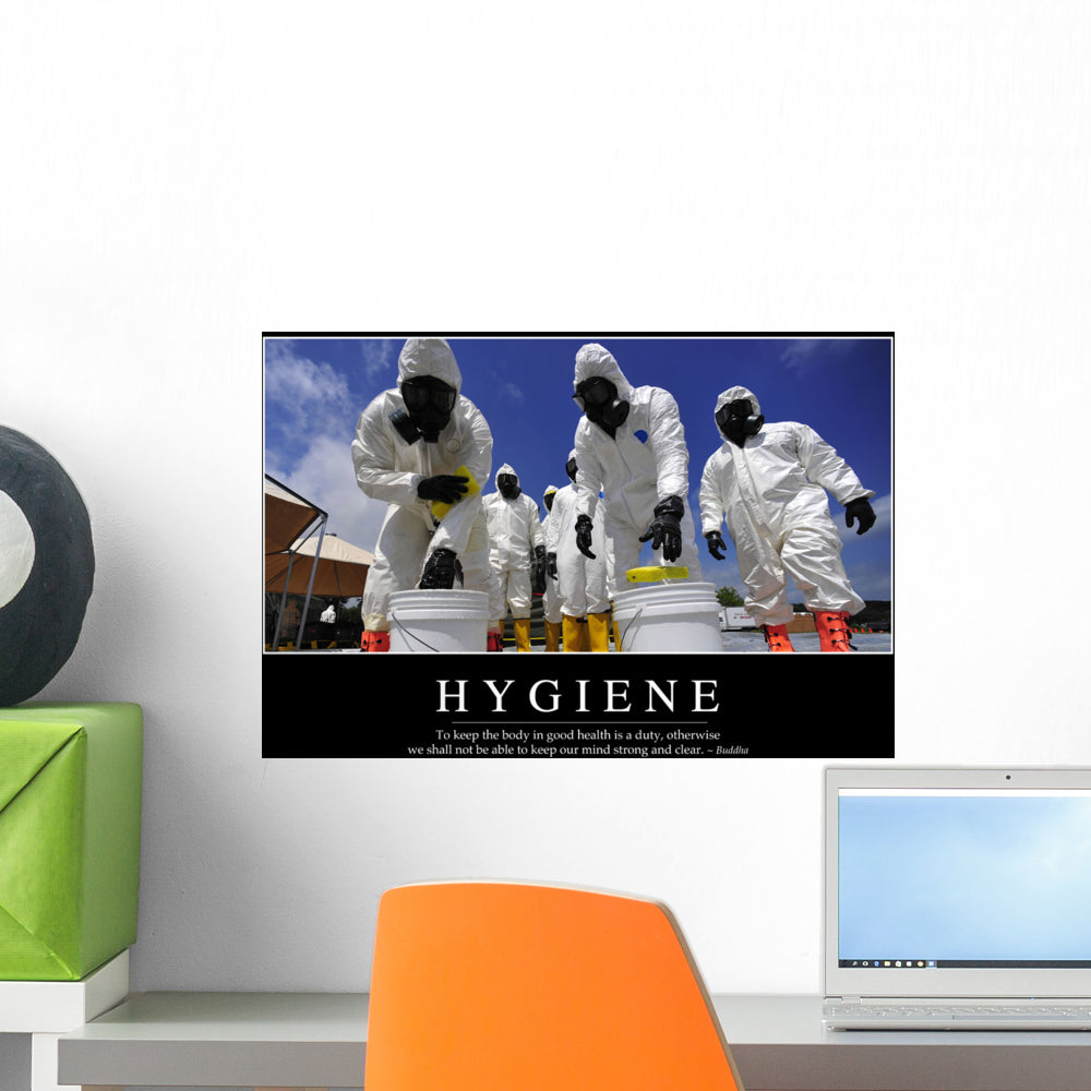 Hygiene Inspirational Quote and Wall Decal - WallMonkeys.com – Wallmonkeys