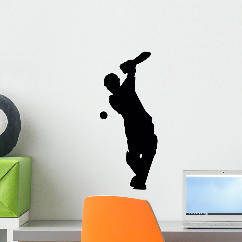 Cricket Batter Wall Decal - WallMonkeys.com – Wallmonkeys