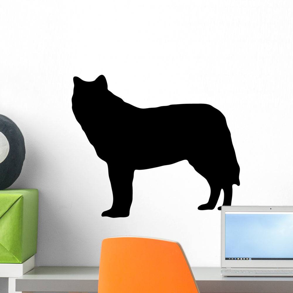 Black Wolf Wall Decal - WallMonkeys.com – Wallmonkeys