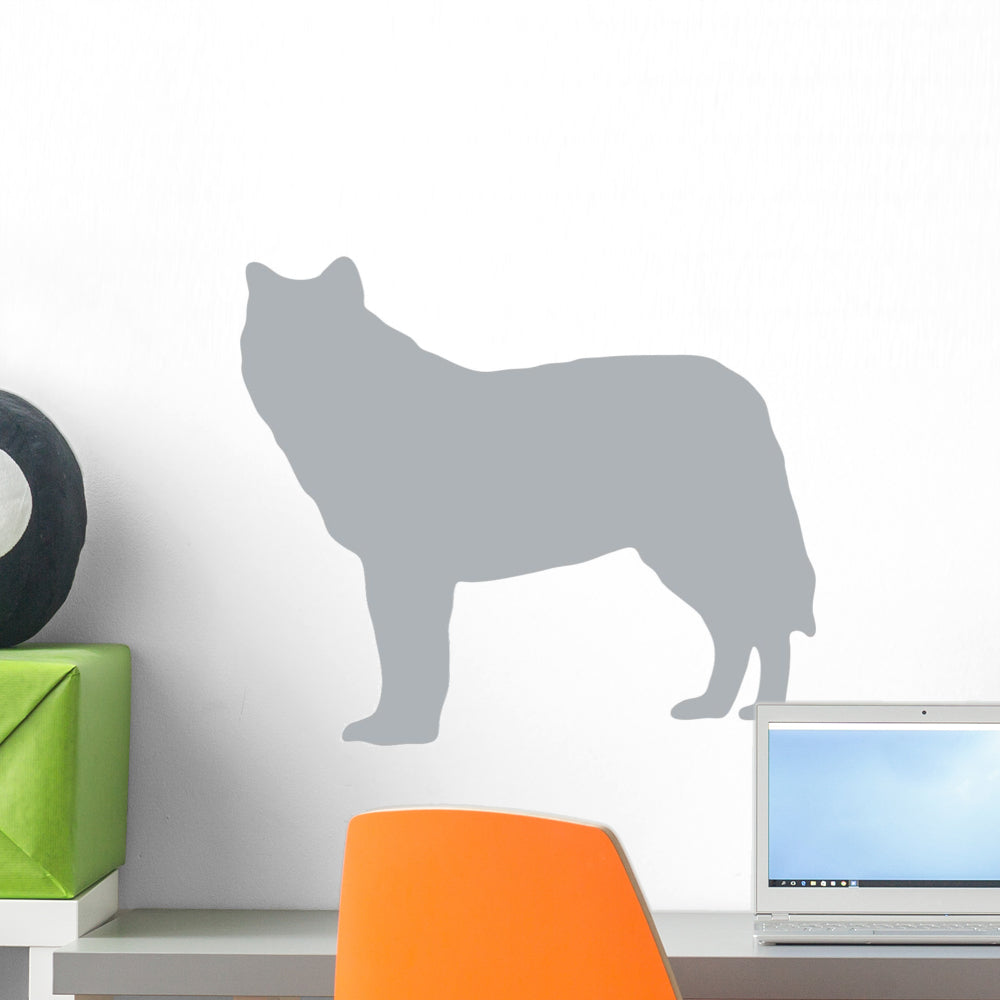 Grey Wolf Wall Decal - WallMonkeys.com – Wallmonkeys