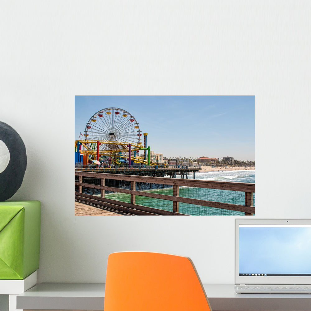 Santa Monica Pier Wall Decal Design 3 - WallMonkeys.com – Wallmonkeys