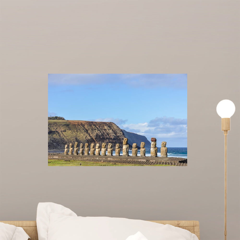 15 Moai Statues Ahu Wall Decal - WallMonkeys.com – Wallmonkeys