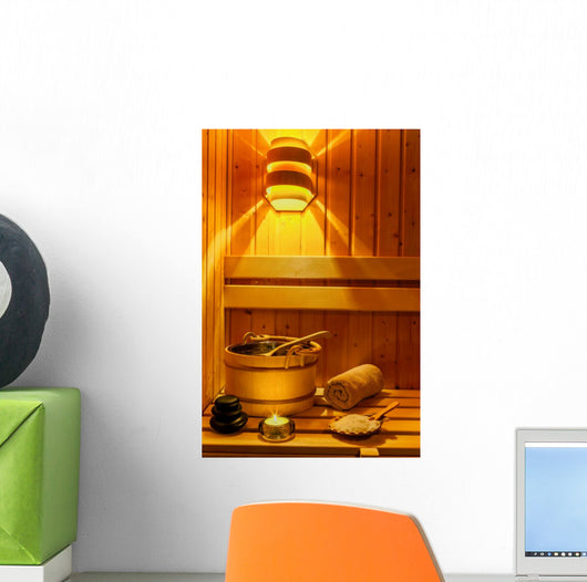 Wellness Sauna Wall Decal - WallMonkeys.com – Wallmonkeys