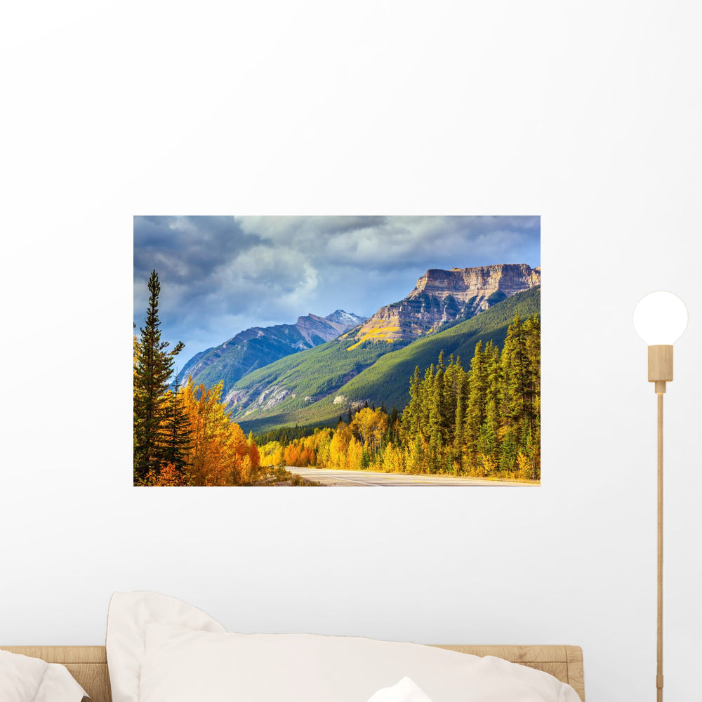 Scenic Highway Banff Wall Decal - WallMonkeys.com – Wallmonkeys