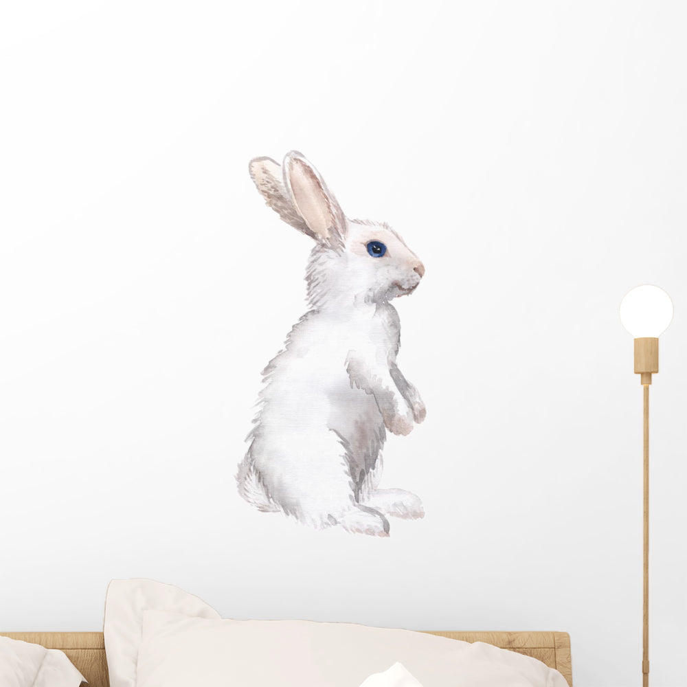 White Rabbit Wall Decal - WallMonkeys.com – Wallmonkeys