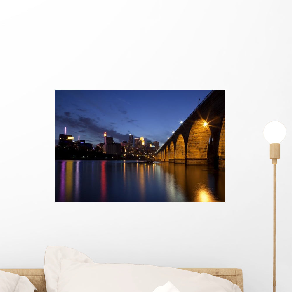 Famous Stone Arch Bridge Wall Decal - WallMonkeys.com – Wallmonkeys