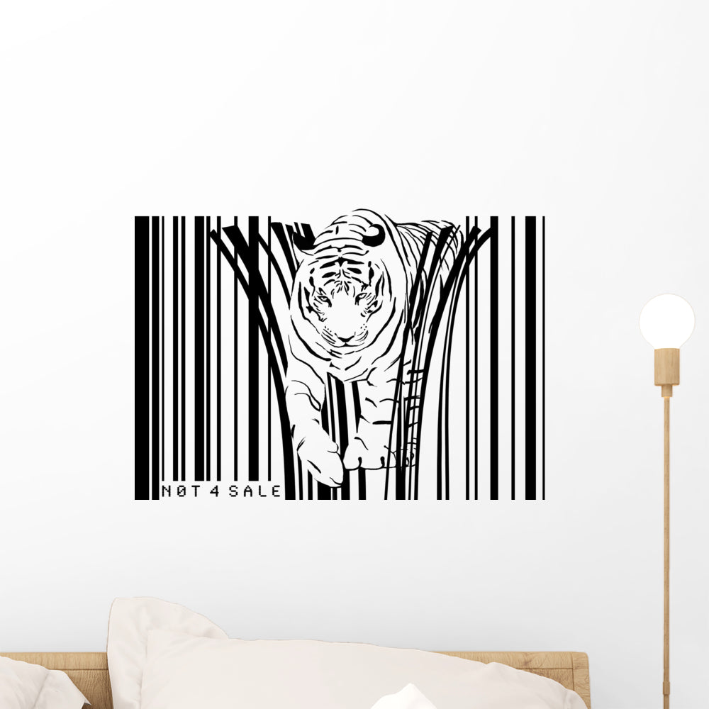 Tiger Barcode Wall Decal – Wallmonkeys