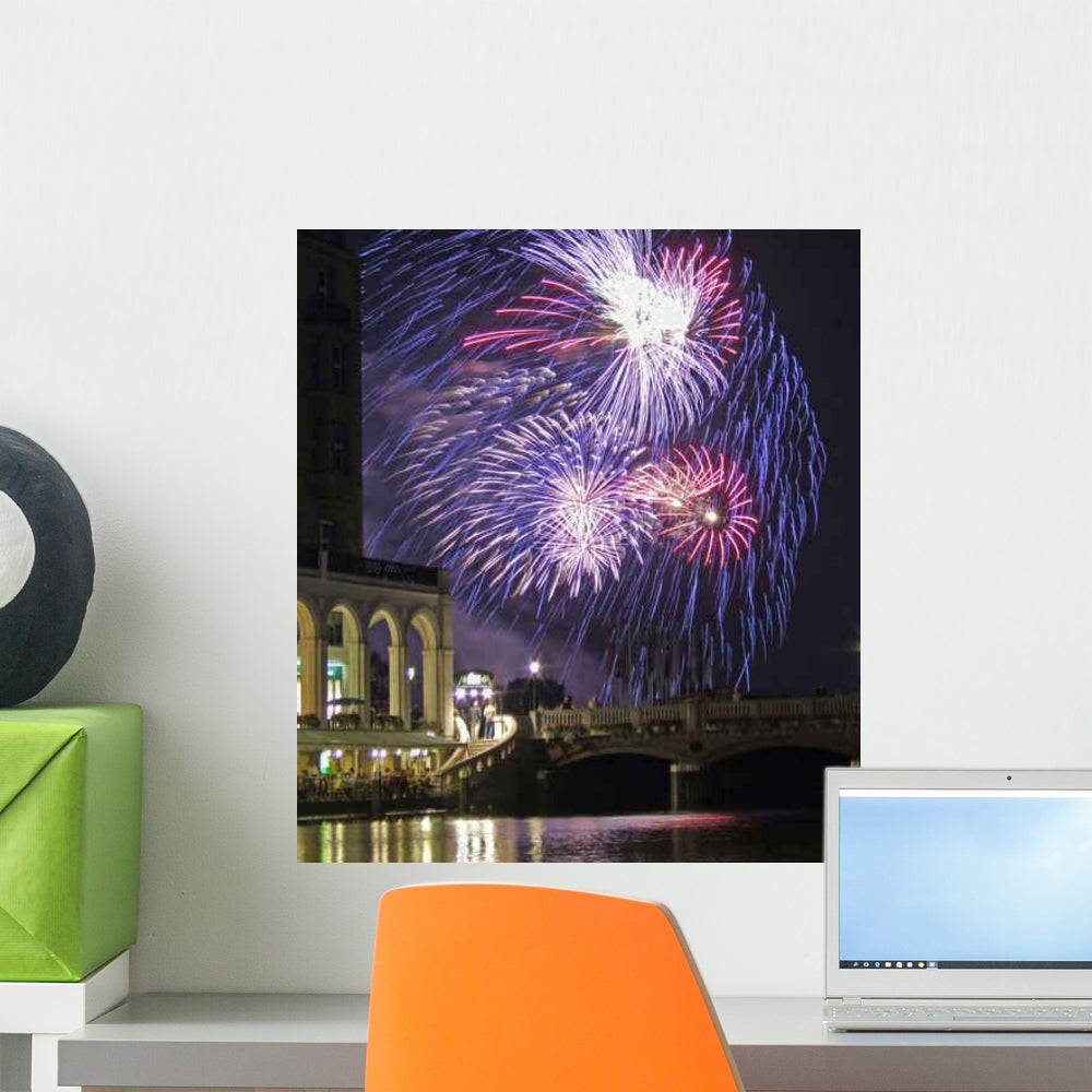 Fireworks Binnenalster Vii Wall Decal - WallMonkeys.com – Wallmonkeys