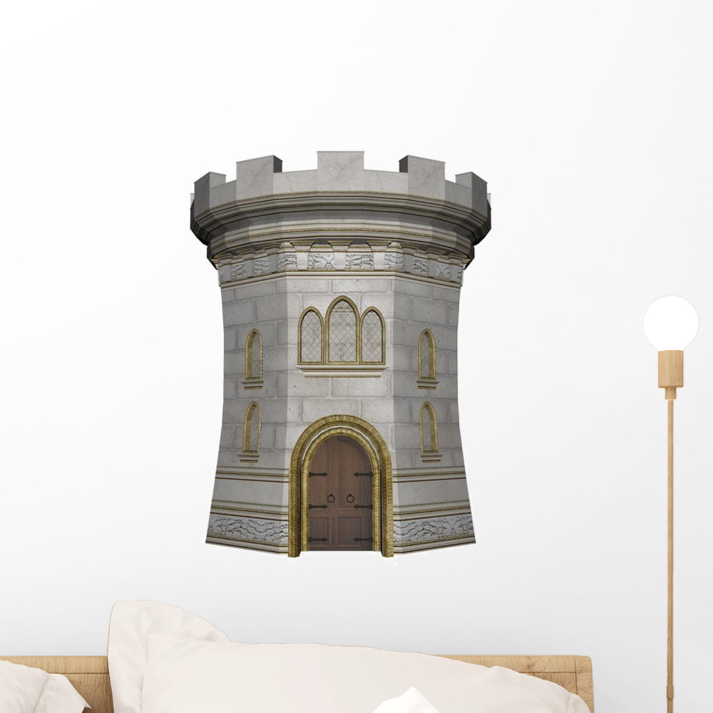 Castle Tower Wall Decal - WallMonkeys.com – Wallmonkeys