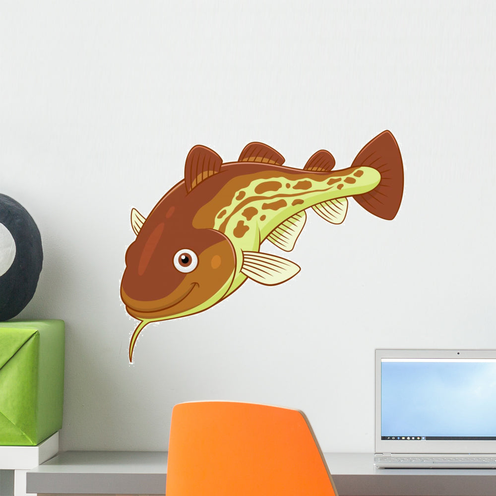 Cartoon Cod Fish Wall Decal – Wallmonkeys