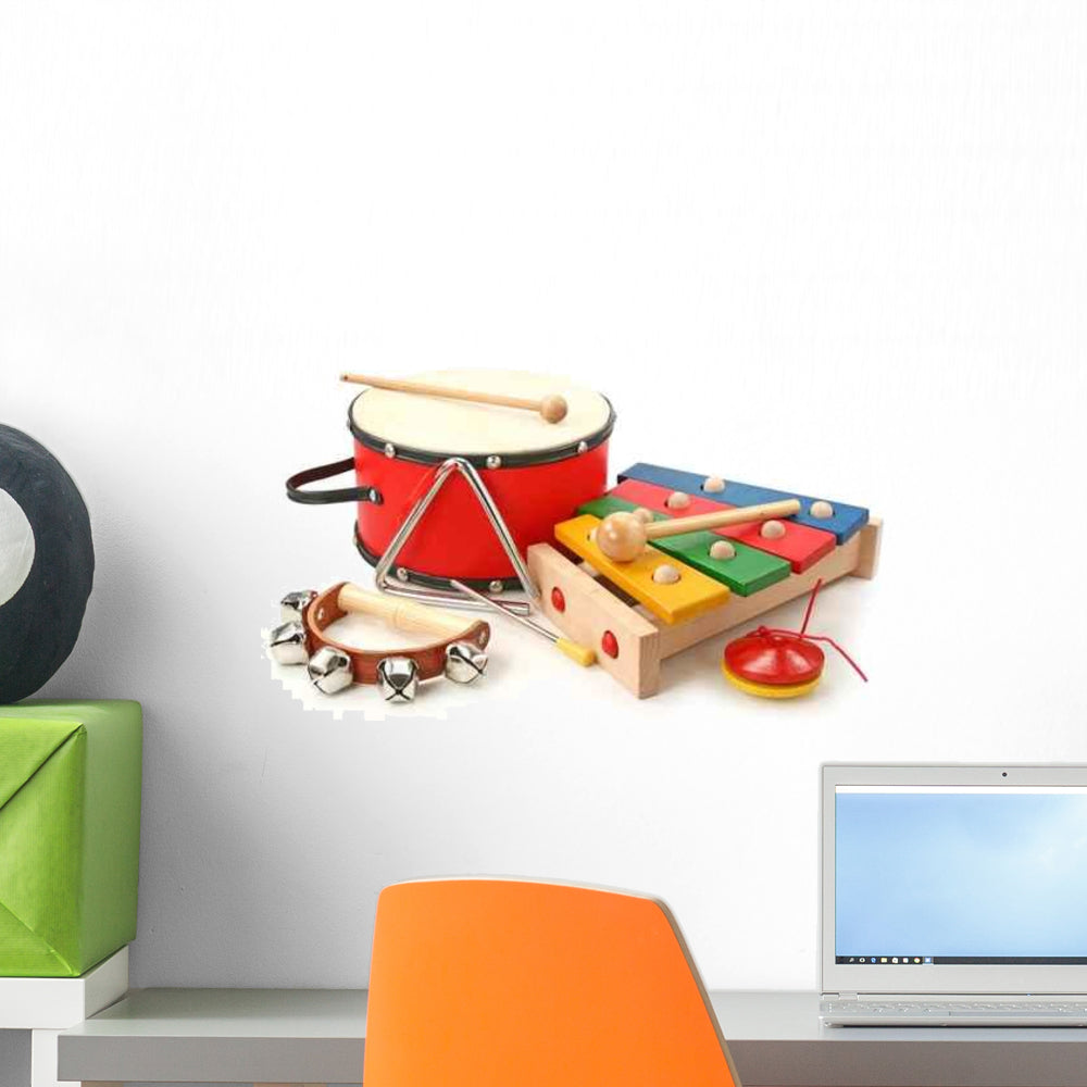 Musical Instruments White Wall Decal – Wallmonkeys