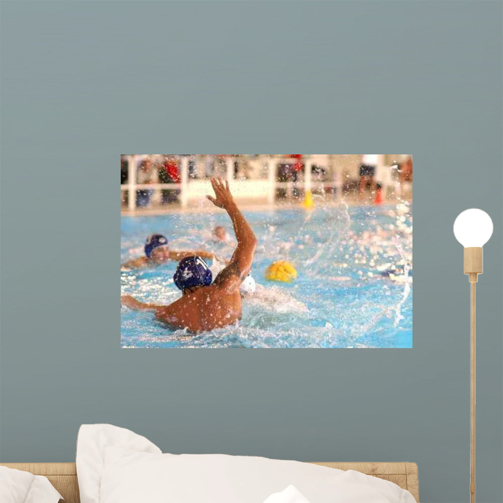 Water Polo Player Wall Mural – Wallmonkeys