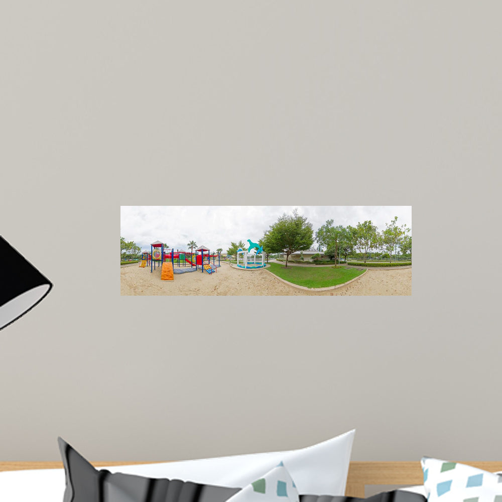Panorama Playground Park Wall Decal - WallMonkeys.com – Wallmonkeys