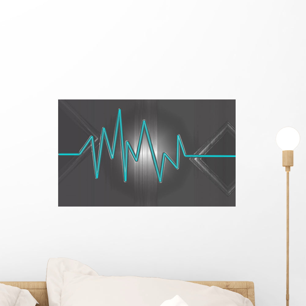 Cardiogram Wall Mural – Wallmonkeys