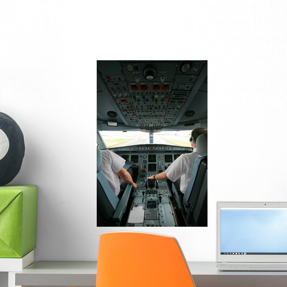 Airplane Cockpit Wall Mural – Wallmonkeys