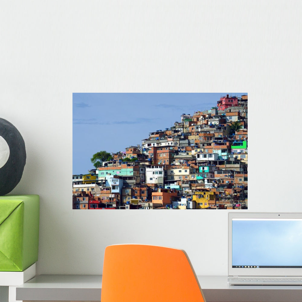 Brazilian Favela Rio Janeiro Wall Decal - WallMonkeys.com – Wallmonkeys
