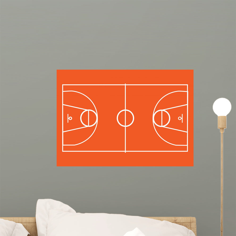 Basketball Pitch Wall Decal - WallMonkeys.com – Wallmonkeys