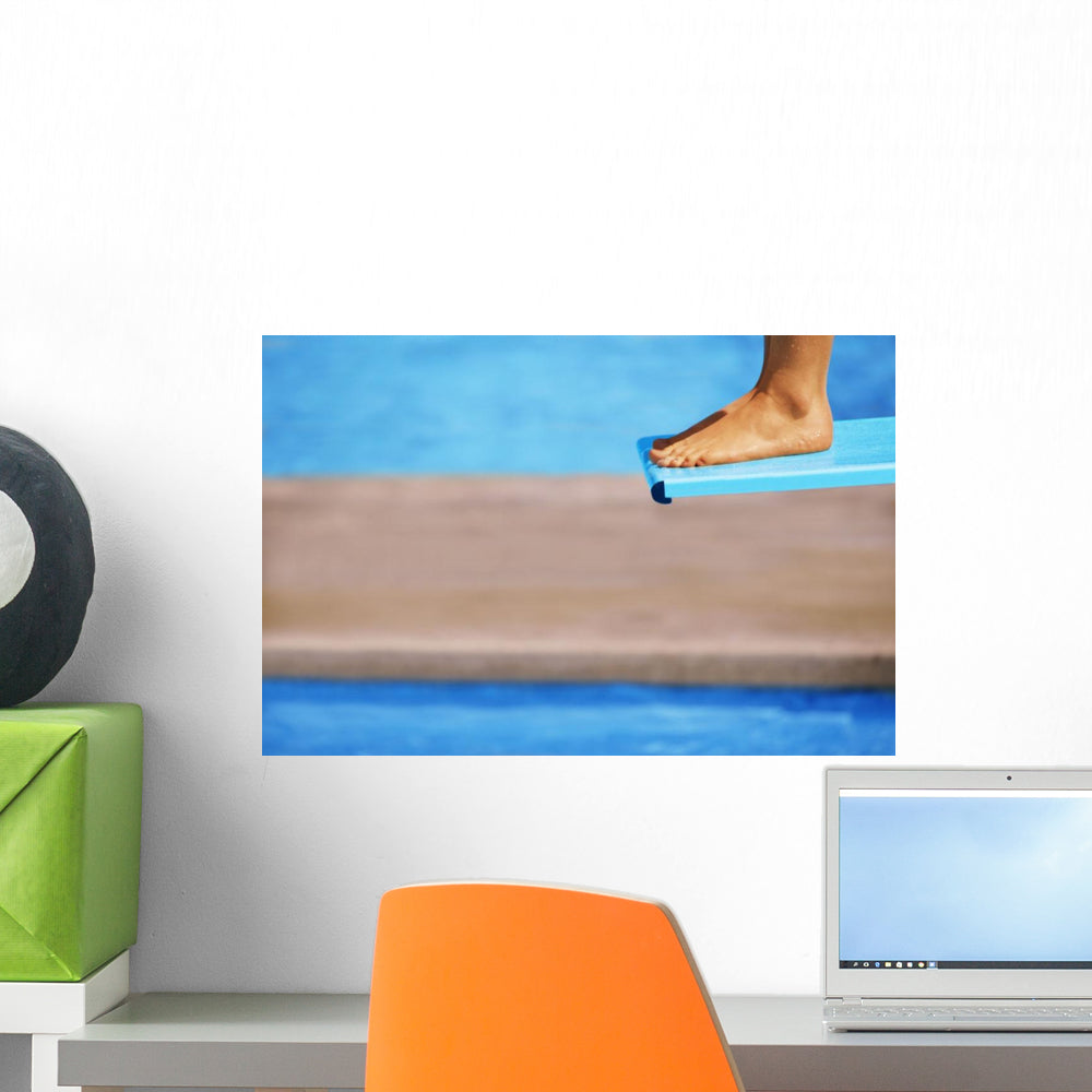 Feet Diving Board Wall Mural – Wallmonkeys