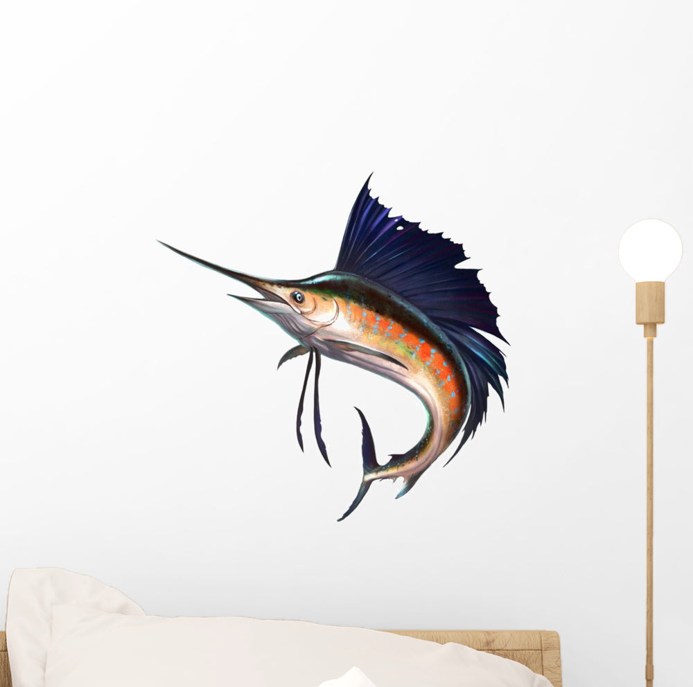 Swordfish Sailfish Wall Decal - WallMonkeys.com – Wallmonkeys