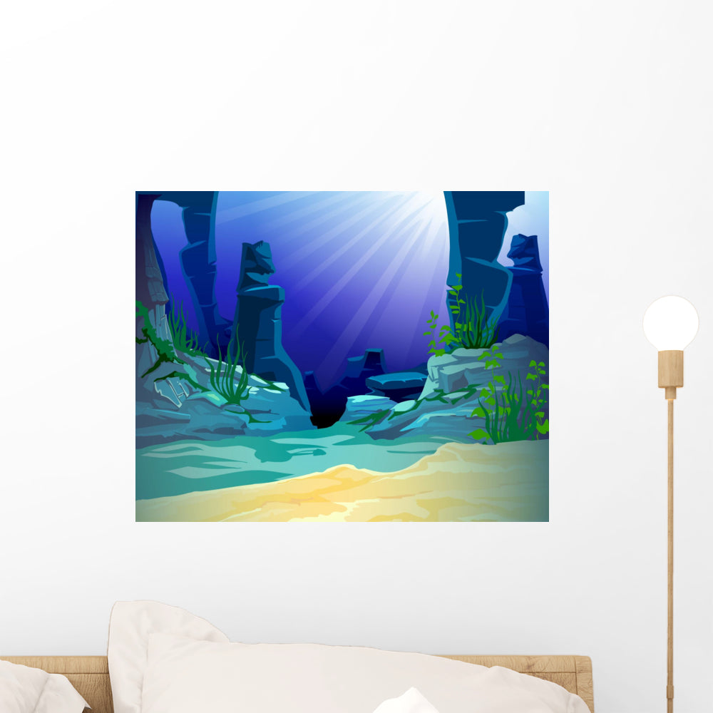 Ocean Floor Wall Decal - WallMonkeys.com – Wallmonkeys