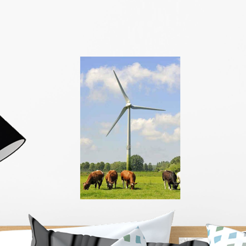 Wind Turbines and Dutch Wall Decal - WallMonkeys.com – Wallmonkeys