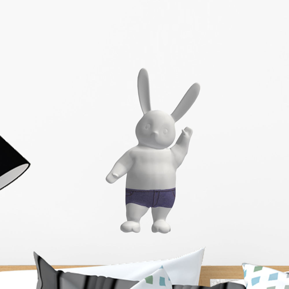 White Rabbit Wall Decal - WallMonkeys.com – Wallmonkeys