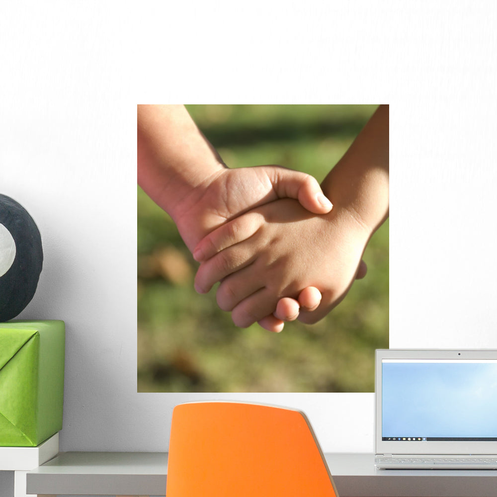 Holding Hands Wall Decal - WallMonkeys.com – Wallmonkeys