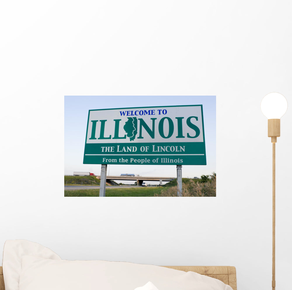 Illinois Welcome Sign Wall Mural – Wallmonkeys
