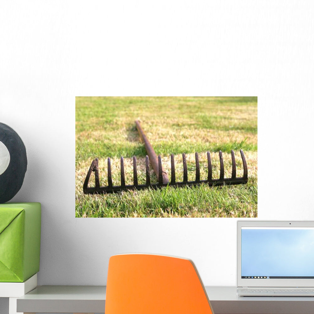 Rake Garden Wall Decal - WallMonkeys.com – Wallmonkeys