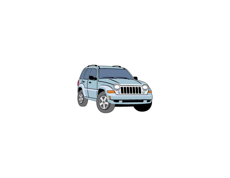 Light Blue SUV Wall Decal - WallMonkeys.com – Wallmonkeys