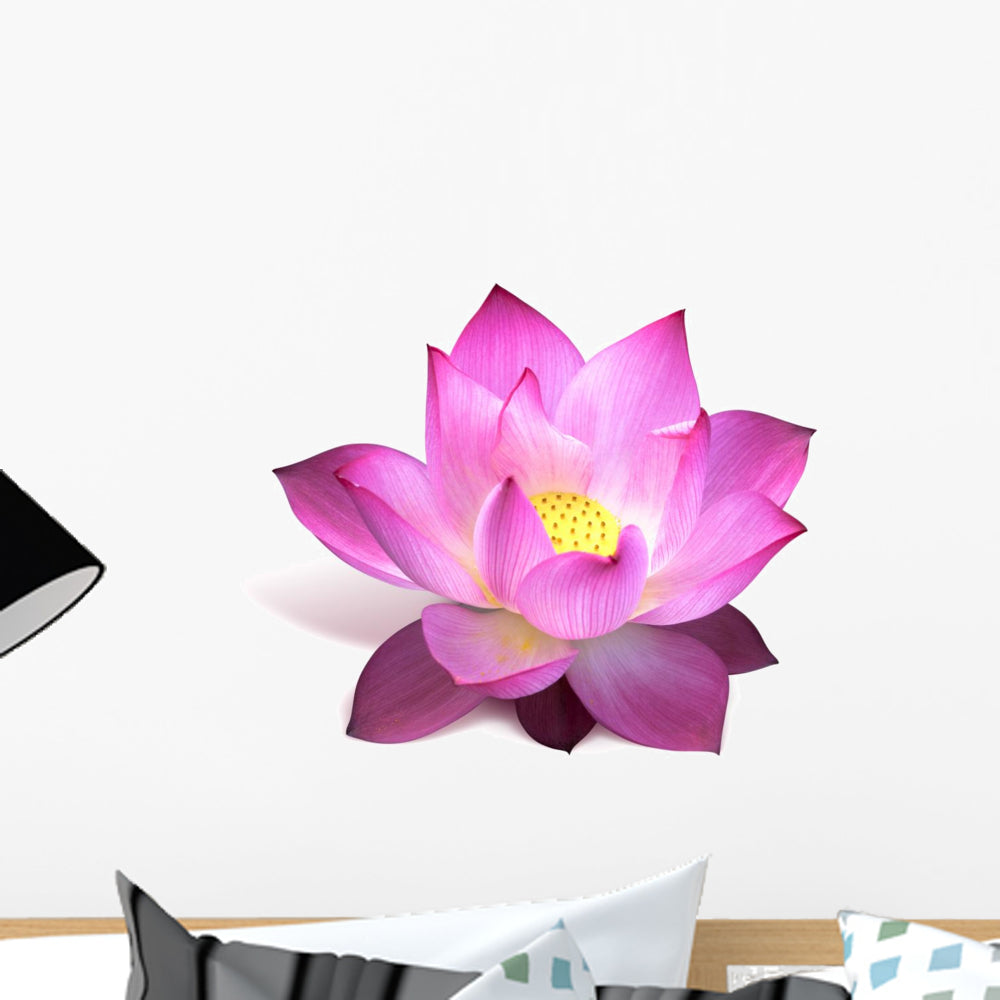 Magenta Lotus Flower Wall Decal – Wallmonkeys
