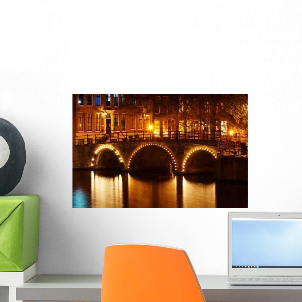 Canals Amsterdam Wall Decal Design 2 - WallMonkeys.com – Wallmonkeys