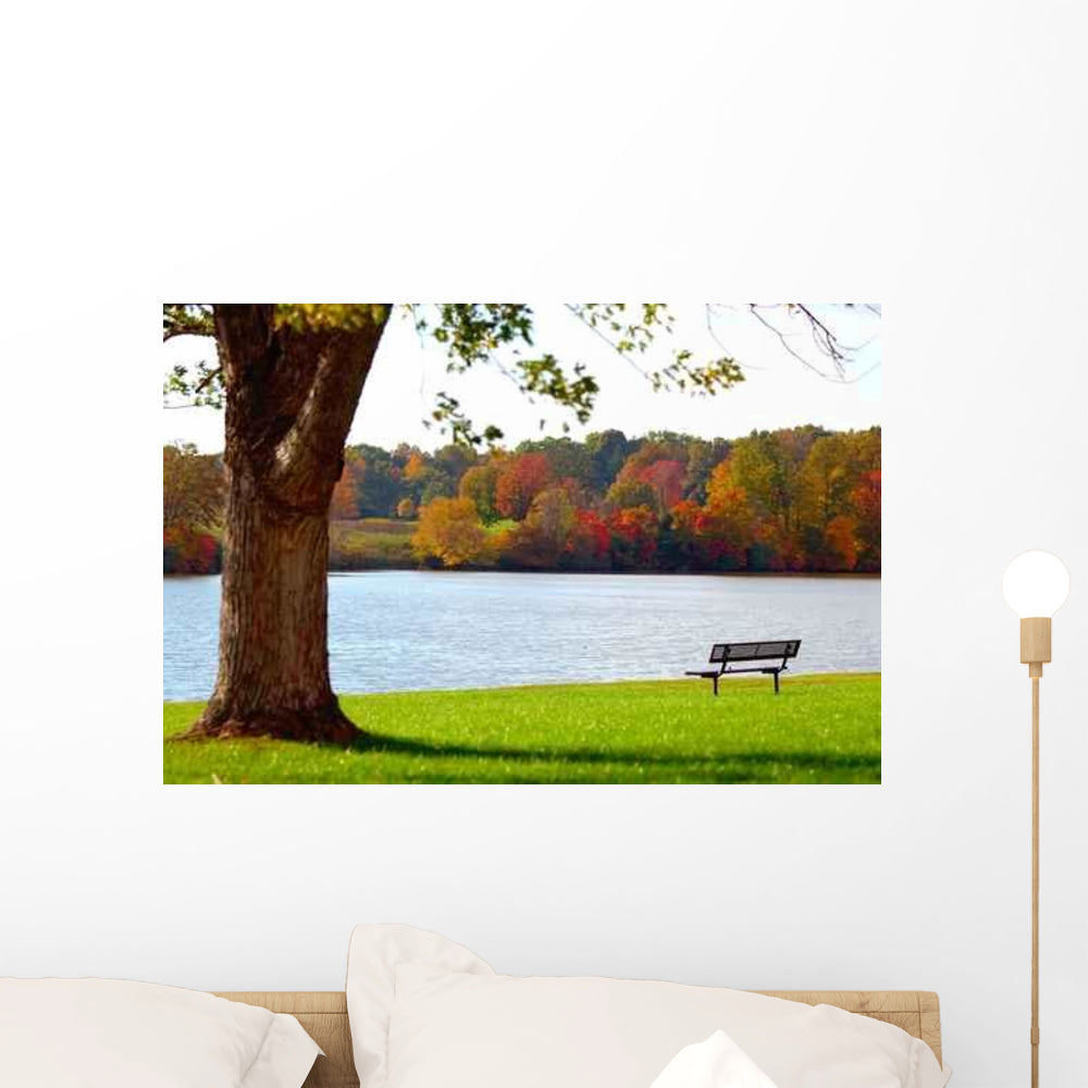 Bench with Wall Decal Design 2 - WallMonkeys.com – Wallmonkeys
