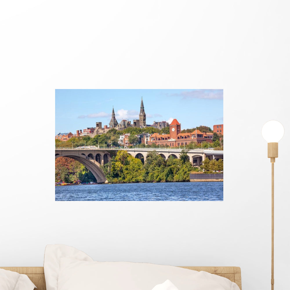 Key Bridge Georgetown University Wall Decal - WallMonkeys.com – Wallmonkeys