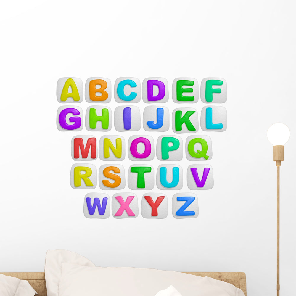 Peel and Stick Alphabet Wall Stickers – Wallmonkeys