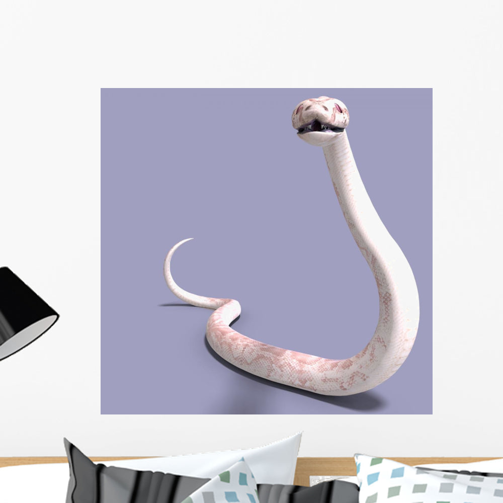 White Ball Python Wall Decal - WallMonkeys.com – Wallmonkeys