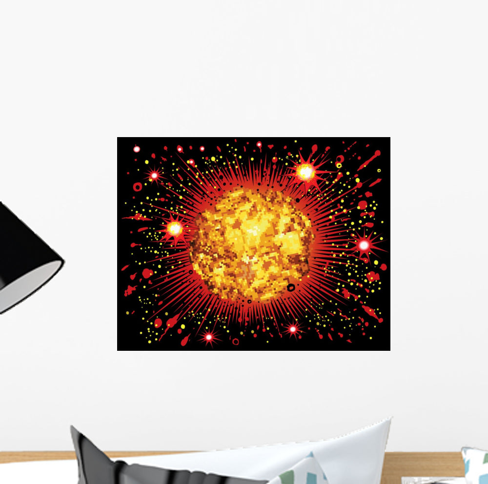 Comic Book Explosion Wall Mural – Wallmonkeys
