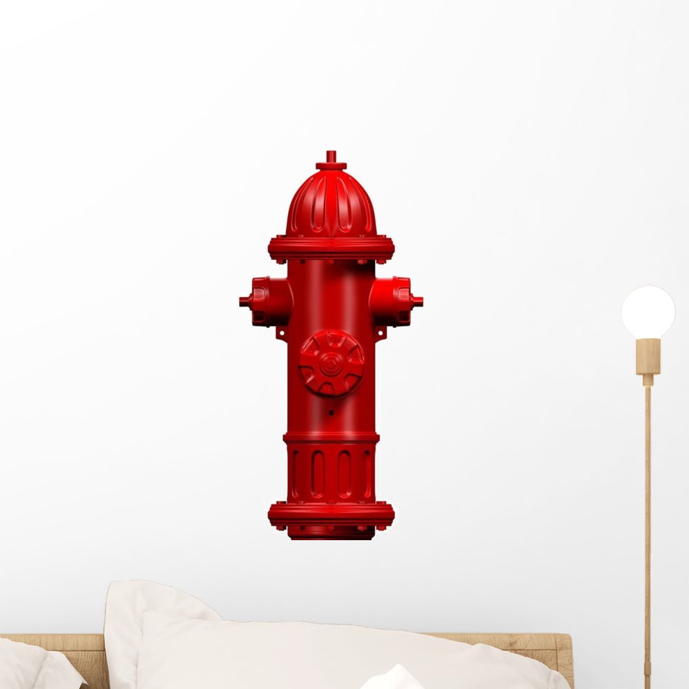 Red Fire Hydrant Wall Decal - WallMonkeys.com – Wallmonkeys