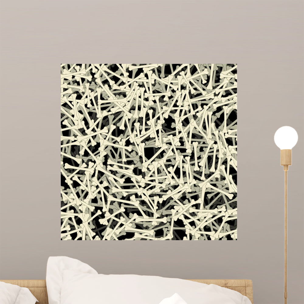 Bone Texture Tile Wall Decal Design 2 - WallMonkeys.com – Wallmonkeys