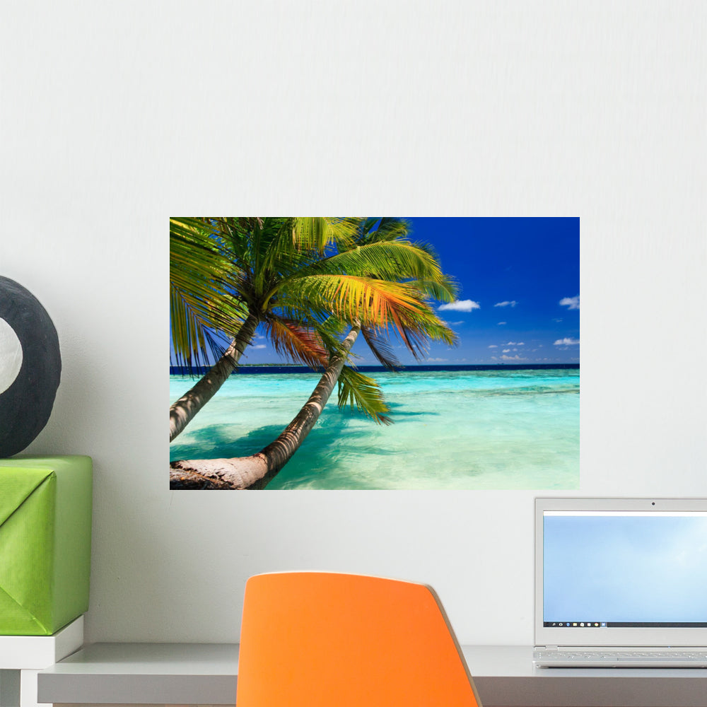 Tropical Paradise Maldives Wall Mural – Wallmonkeys