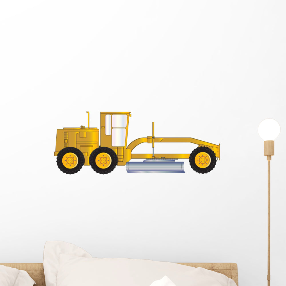 Road Grader Wall Decal – Wallmonkeys